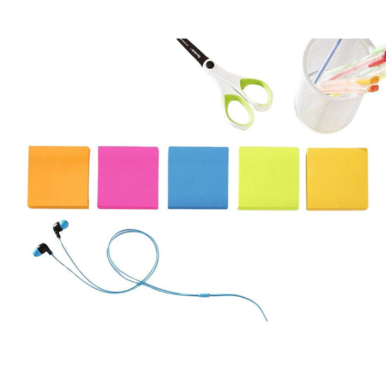 Sticky Notes 3X3 Neon Colours Pack Of 400 Sheets– Marina Stationers