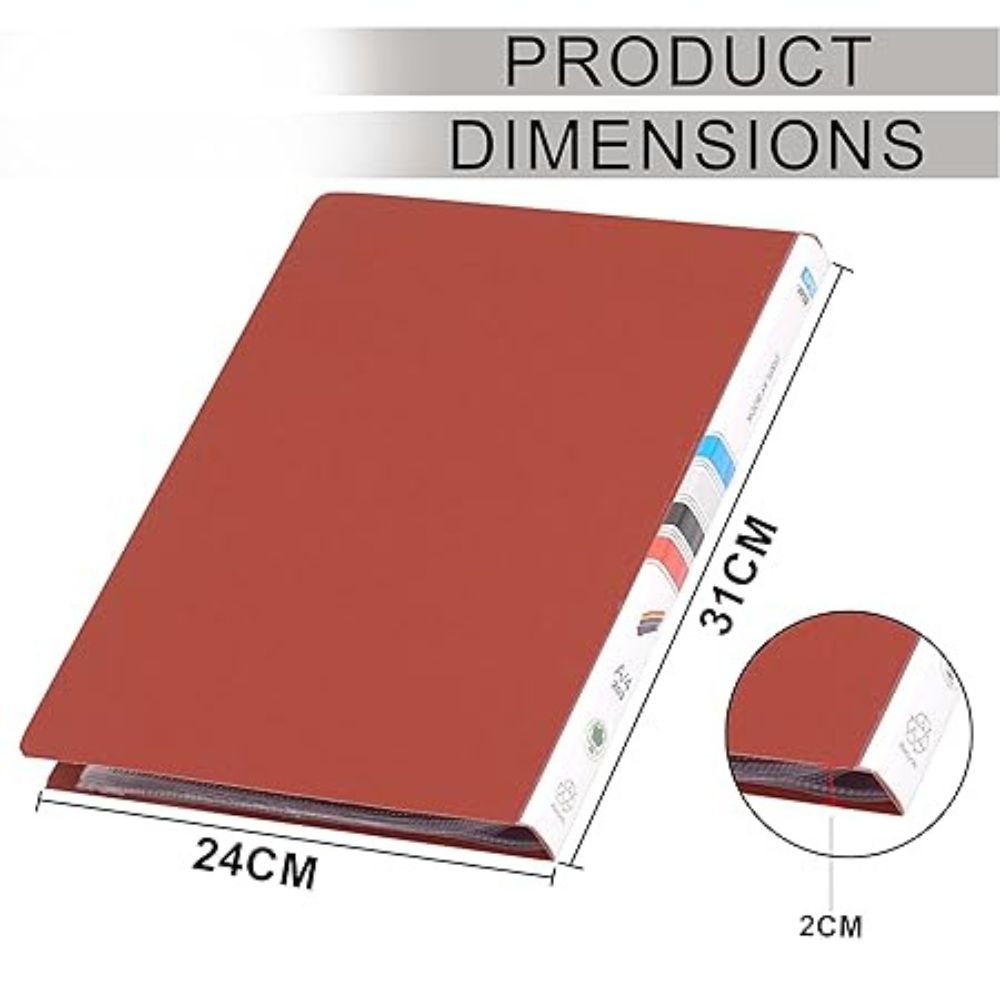 Document Display File/ Clear Book PVC Sheet File A4 Size– Marina Stationers