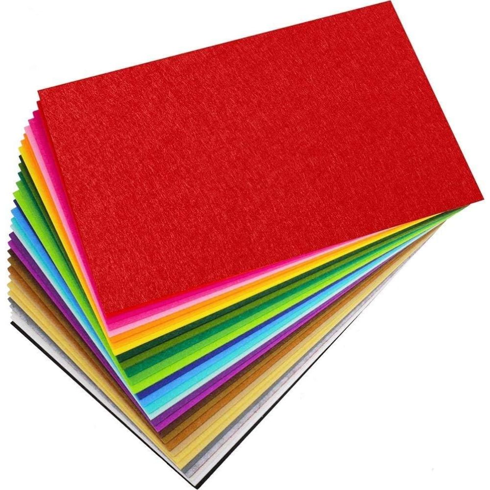 Felt Sheet A4 Size (Pack Of 10) Multi colours– Marina Stationers