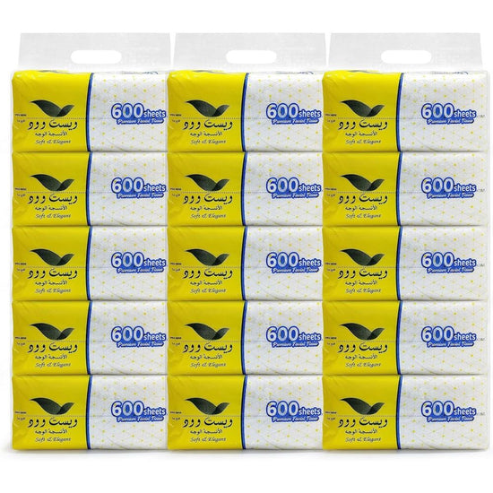 Tissue, 600 Sheets, 2 Ply, (Pack Of 5) (Pack Of 10) (Pack Of 25 ...