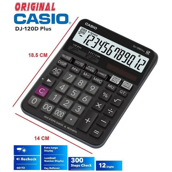 Calculator Casio DJ 120D Plus (Orignal)– Marina Stationers