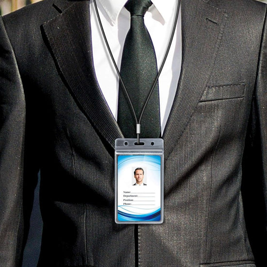 ID Card Holder Vertical Soft PVC Clear B2 (Pack Of 10)– Marina Stationers